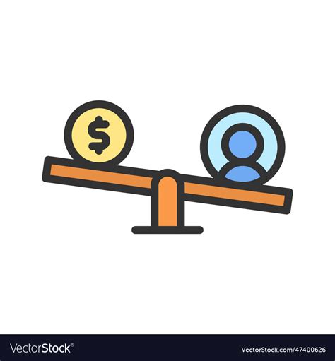 Inequality Icon Image Royalty Free Vector Image