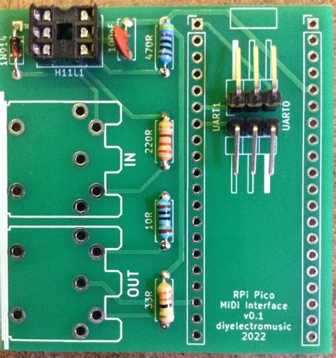 Raspberry Pi Pico Midi Module Pcb Part 2 Simple Diy Electronic Music Projects