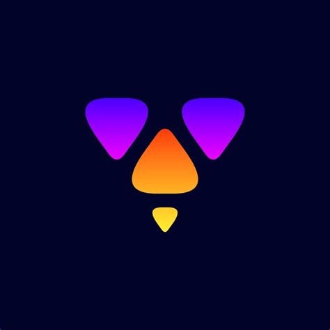 Premium Vector Abstract V Shape Triangle Logo Design