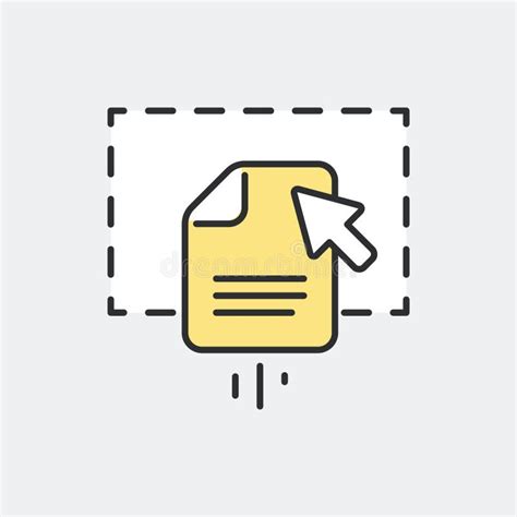 Website Drag And Drop Area Symbol Concept Flat And Isolated Stock Vector Illustration Of