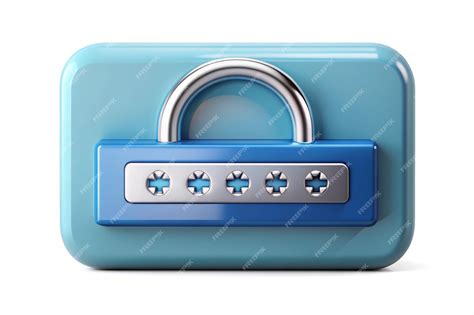 Unique Realistic Locked Password Field 3d Design Isolated On Background