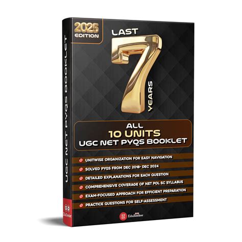 Last 7 Years Net Political Science All 10 Units Pyqs Booklet Eduseeker Eduseeker