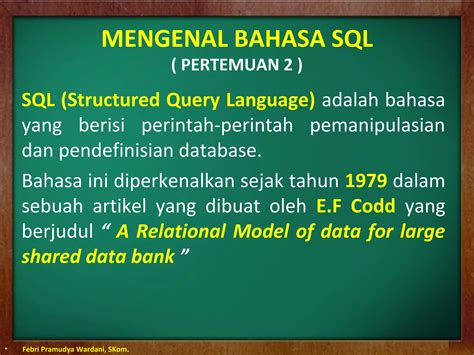 Konsep Dasar Database Ppt