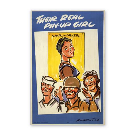 Historic Print Their Real Pin Up Girlhungerford 18 X 24