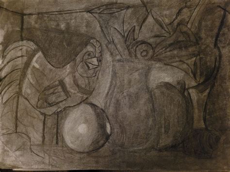 Reductive Still Life Drawing Art Class Jacobi Williams