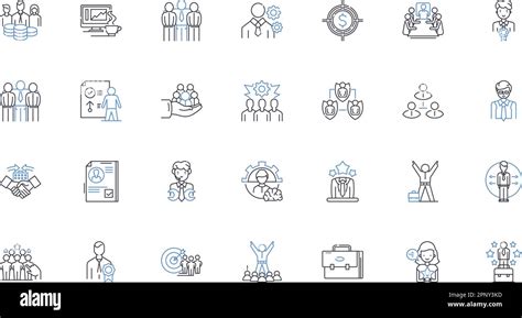 Direction Line Icons Collection Orientation Course Route Bearing