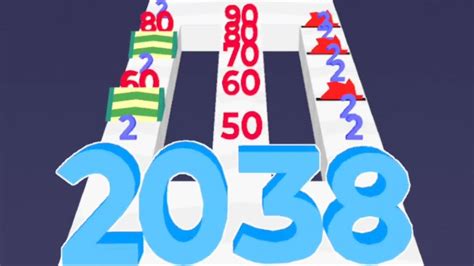 merge number run 3d level up numbers math game android ios youtube