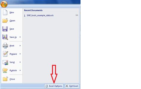 Install SNP Tools In Windows Vista Excel 2007
