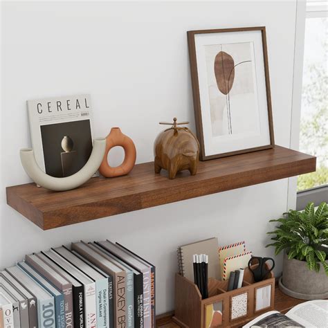 30 Inch Floating Shelves Rustic Wood Floating Shelves For Wall Set Of