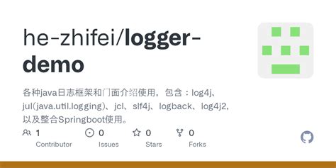 Github He Zhifeilogger Demo 各种java日志框架和门面介绍使用，包含：log4j、juljavautillogging、jcl、slf4j