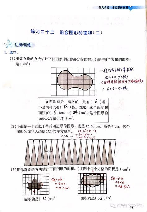 不规则图形数格子的方法不规则图形的面积计算整理复习 Csdn博客