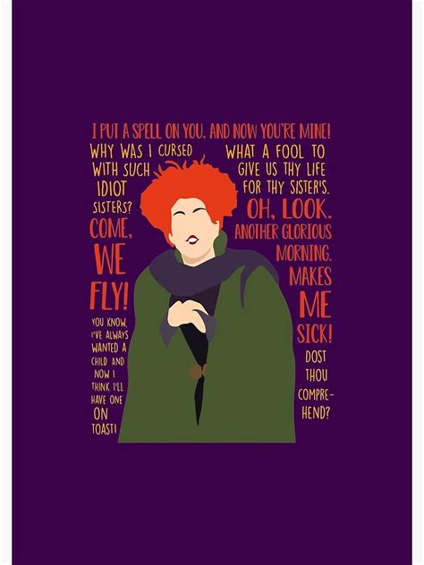 Winifred Sanderson Quote The Sanderson Sisters 13 Best Hocus Pocus