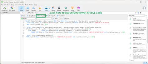 Mysql Formatter How To Make Beautiful Code
