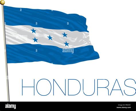 Honduras Official Flag Vector Illustration Stock Vector Image And Art