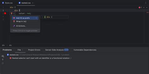 webstorm 2023 2 better error formatting enhancements for vue preact solidjs angular and