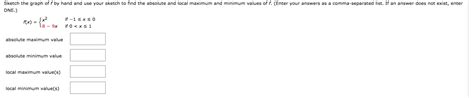 Solved Sketch The Graph Of F By Hand And Use Your Sketch To Chegg