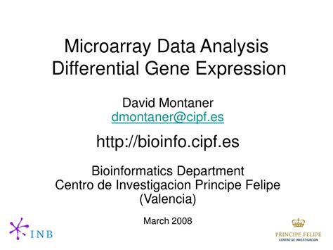Ppt Microarray Data Analysis Differential Gene Expression Powerpoint