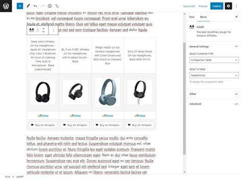 How To Create A Comparison Table In Wordpress Page How To Create A
