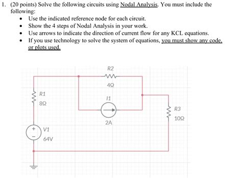 Solved 1 20 Points Solve The Following Circuits Using