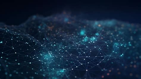 Abstract Blue Digital Data Background Network Connection Structure Structural Connection Of