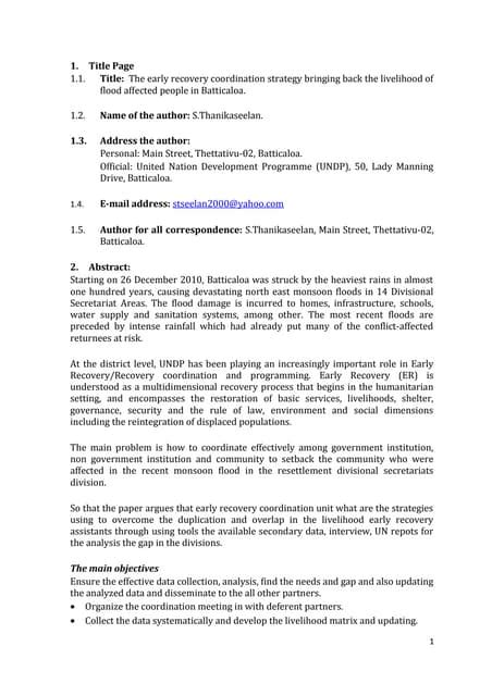 Submision Of Final Paper Pdf