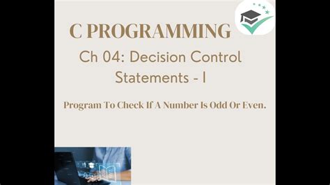 Ch 4 Decision Control Statements Program To Check User Entered