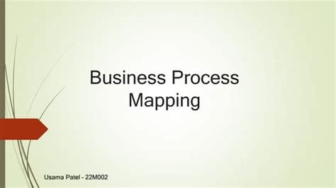 What Is Business Process Mappingpdf