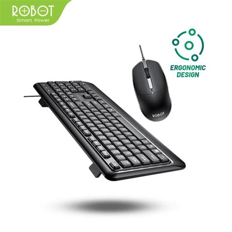 Robot Km3100 Portable Wireless Set Combo Keyboard And Mouse Original Garansi Resmi 1 Tahun