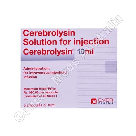 Cerebrolysin Injection Cerebroprotein Hydrolysate Uses Dosage Side Effects