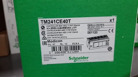 tm241ce40t schneider electric logic controller modicon m241 40 io transistor pnp ethernet at
