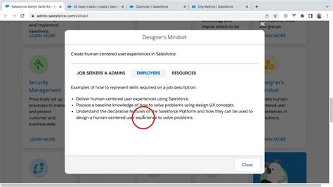 Skill 10 Designers Mindset Salesforce Admin Skills Kit Youtube