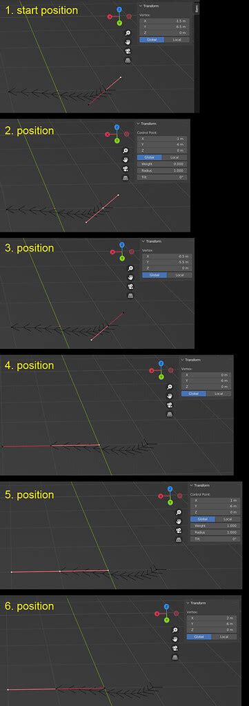 Print Out Bezier Curve Control Points Global Positions Python