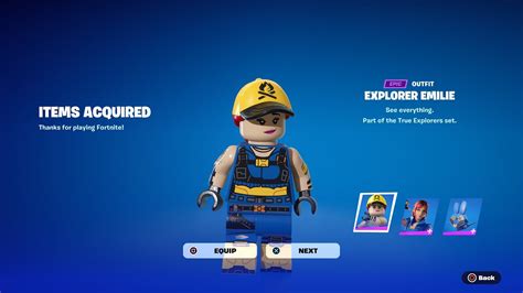 How To Get Explorer Emilie Lego Skin In Fortnite Youtube