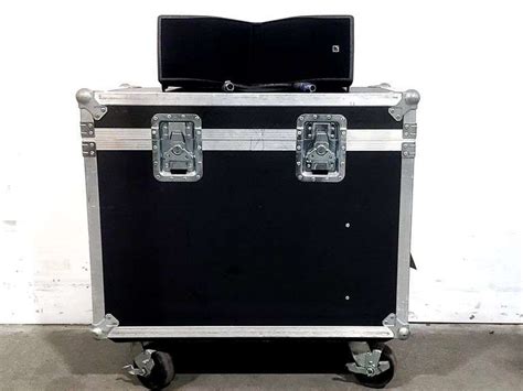 l acoustics kiva ii 2 way passive line array loudspeaker w wheeled hard case can hold 3
