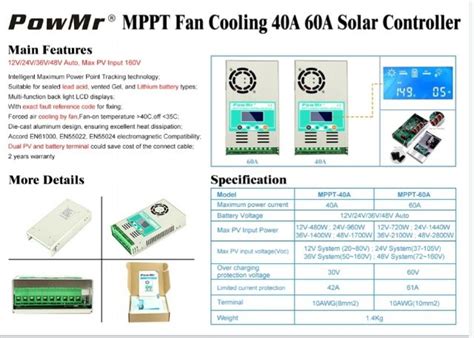 ชาร์จเจอร์ Mppt 12 48v Auto 60a Allwaysolarcell Thaipick