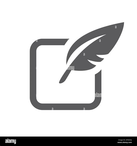 Quill Feather Pen And Sign Form Fill Vector Icon Edit Contact Or