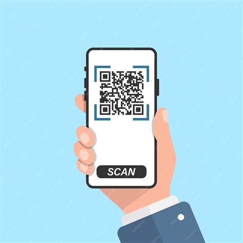Premium Vector Qr Code Scan Illustration In Flat Style Mobile Phone Scanning Vector
