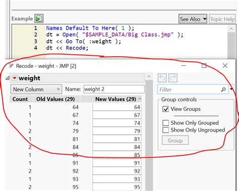 Solved How To Recode Without Prompt Jmp User Community