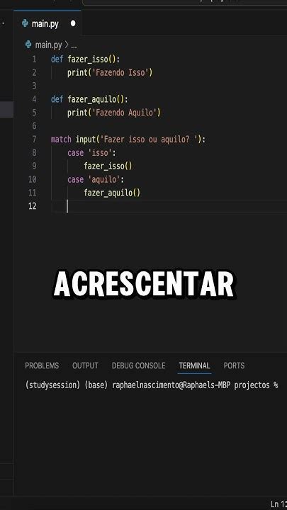 match case sabia dessa dicas programação python pythonprogramming