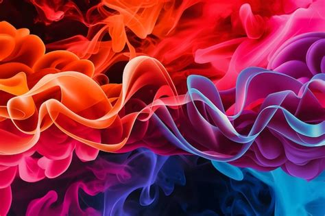 Premium Vector Dark Abstract Background With A Glowing Abstract Waves Abstract Background