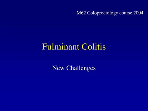 PPT Fulminant Colitis PowerPoint Presentation Free Download ID