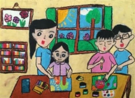 Tranh Vẽ đề Tài Học Tập đẹp