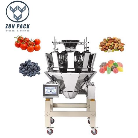 Automatic Multi Head Weigher Weighing Cherry Plum Candy Nut Multi Function Weighing Packing