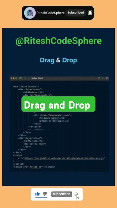 Create Drag And Drop Using Html Css And Javascript Css3 Coding Htmlcss Html5 Frontend