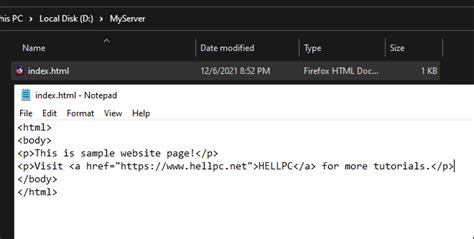 How To Set Up A Web Server On Windows PC WinDOSPC