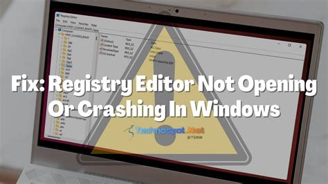 Fix Registry Editor Not Opening Or Crashing In Windows