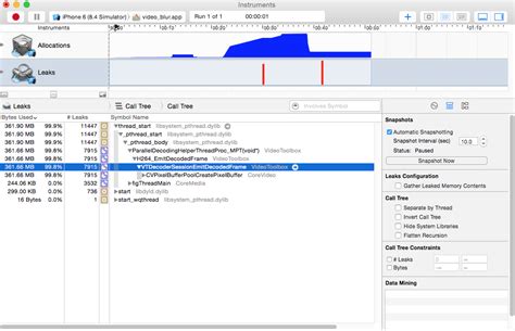 Ios Memory Leak In Cvpixelbufferpoolcreatepixelbuffer Stack Overflow
