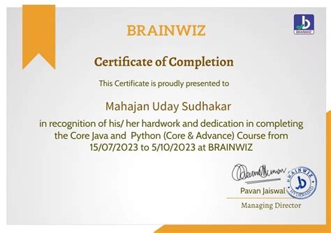 Uday Mahajan On Linkedin Coursecompletion Aptitude Corejava Programming Continuouslearning
