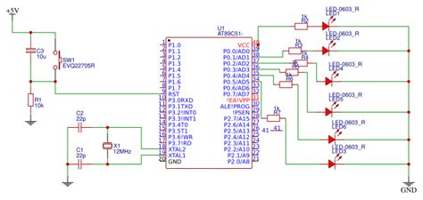 At89c51单片机最小系统电路图 资源 嘉立创eda