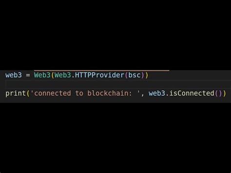 Connect To The Blockchain Using Web3 Py YouTube